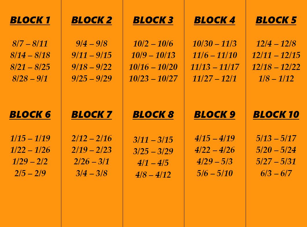 Classes Schedule – Edwin Navarro Ballet